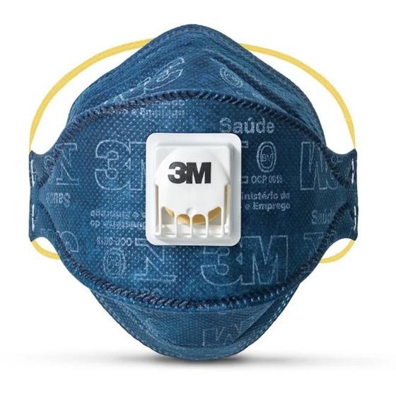 Respirador Valvulado 3M AURA 9332+BR PFF3 Azul Proteção Máxima ...