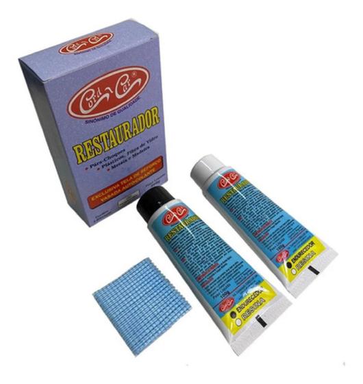 Restaura Tudo Resina Epóxi Cola Plástico Fibra Metal Madeira 200g ...