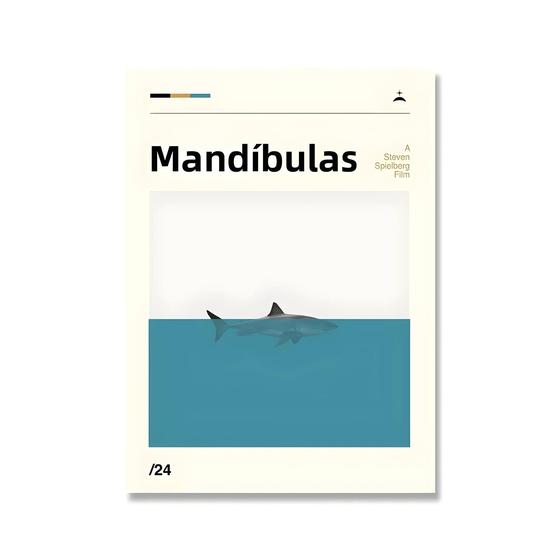 Retro Interstelar Starship Pulp Fiction Jaws Pintura Em Tela Abstrata ...