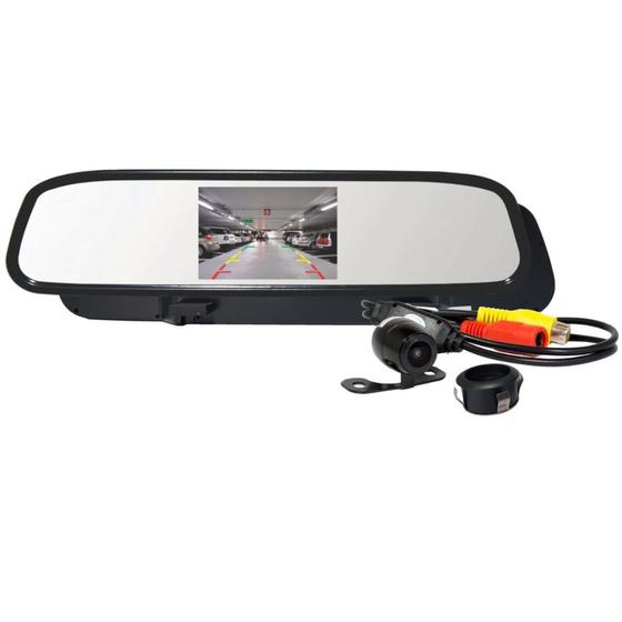 Retrovisor com tela e câmera de ré Roadstar RS-501BR - Câmera de Ré ...