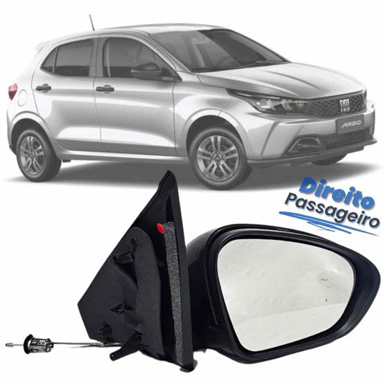 Retrovisor Direito Passageiro Fiat Argo Cronos 2017 2018 2019 2020 2021 2022 2023 com Controle ...