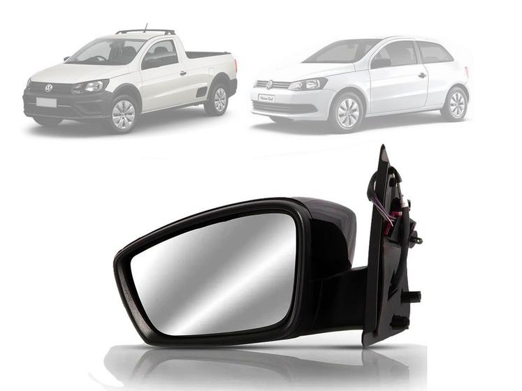 Retrovisor Elétrico PISCA VW GOL 2P Saveiro G6 12/... tampa lisa ...