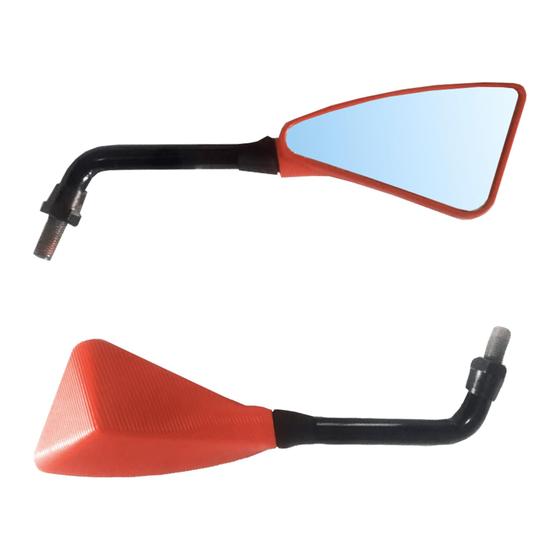 Retrovisor Esportivo Arrow Tipo Rizoma Vermelho Honda - AWA ...