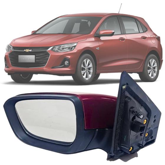 Retrovisor Esquerdo Motorista GM Chevrolet Onix Plus 2020 2021 Regulagem Elétrico S/Sensor de ...