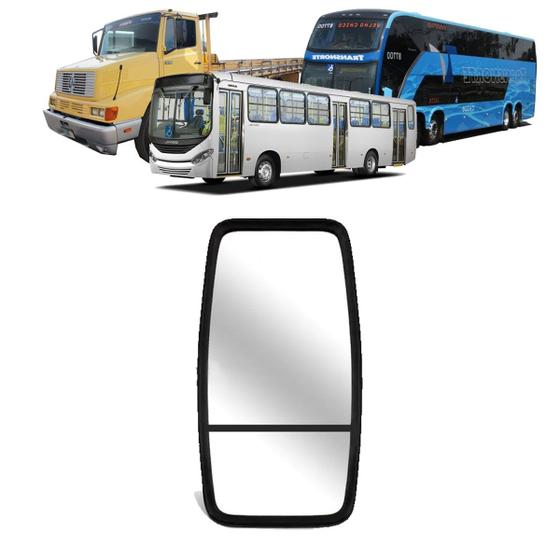 Retrovisor Externo HPN Atron Volvo Comil Busscar Marcopolo Mascarelo Lente Plana Bi-partido LD ...