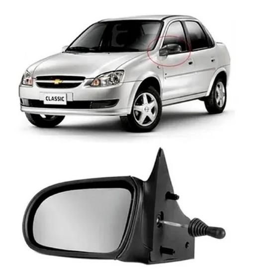 Retrovisor Manual Corsa 94/02 Classic 03/16 Original Metagal Lado Esquerdo - Retrovisores de ...