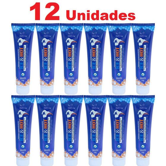 Revenda 12 Pomada Massageadora Efeito Gelo Quente Ice e Hot - San Jully ...