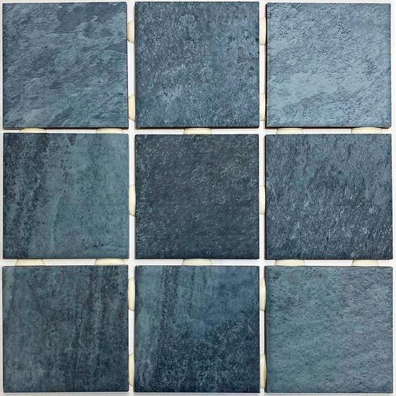 Revestimento Fachada Piscina Azul 30,7x30,7cm Corsega Caixa 2,07m² ...