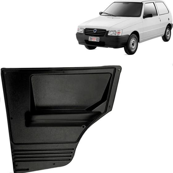 Revestimento Lateral Uno 2p 1990 A 2004 Preto Traseiro Le - HS ...