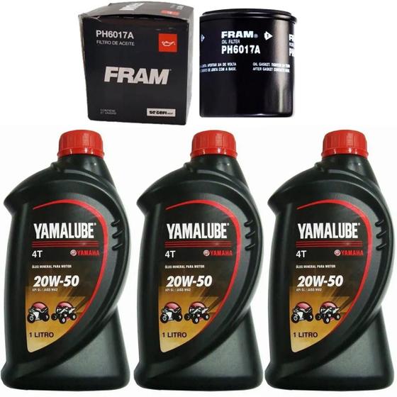 Revisão Yamaha Xj6 Fazer 600 Yamalube 20w50 Filtro Ph6017 A - FRAM ...