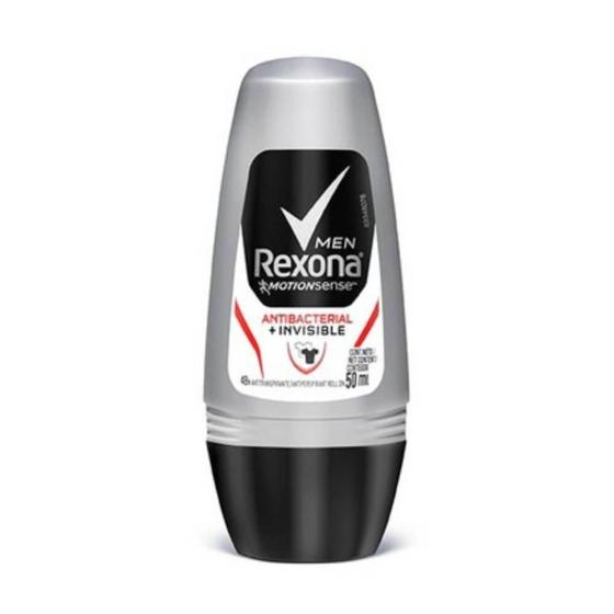 Rexona Antibacterial + Invisible Desodorante Rollon Masculino 50ml ...