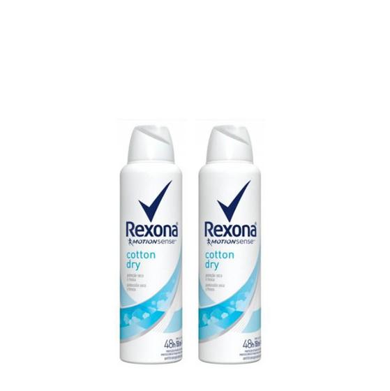 Rexona Antitranspirante Aerosol Cotton Dry Azul 150ml - 2 Unidades ...