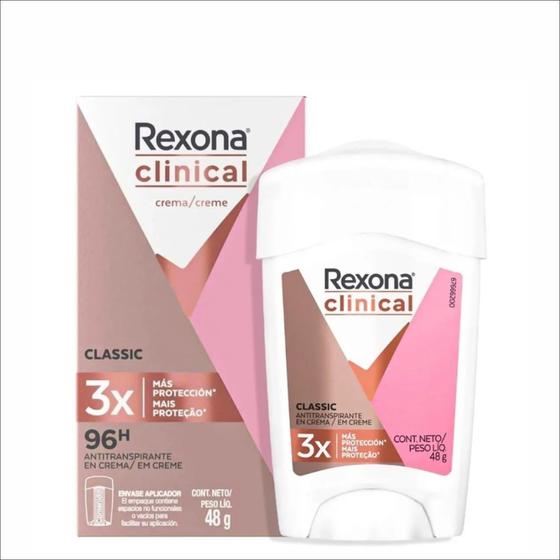 Rexona Clinical Classic Antitranspirante em creme 48g 079400052926 ...