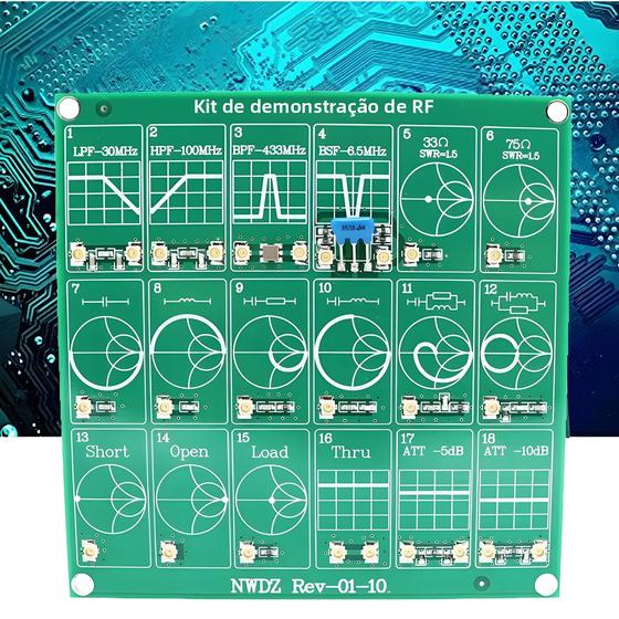 RF Vector Network Analyzer Board, RF Demo Kit, Test Board Módulos ...