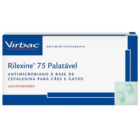 Rilexine Palatável 75mg com 7 Comprimidos - VIRBAC - Farmácia Pet ...