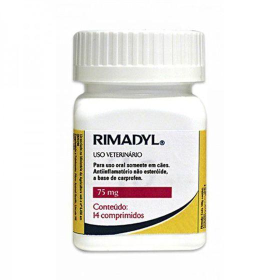 Rimadyl 75mg 14 comprimidos - Zoetis - Anti-Inflamátório - Magazine Luiza
