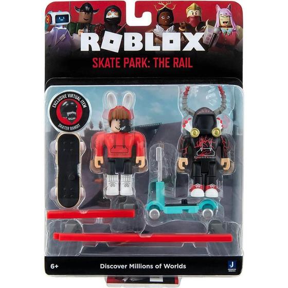 Roblox Game Kit Bonecos Articulados e Acessórios Skate Park The Rail ...