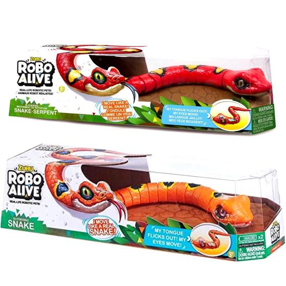 Robo Alive Cobra Serpente Rastejante Figura Eletrônica - CANDIDE - Robô ...