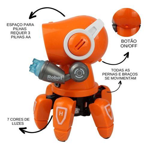 Robô Caranguejo Brinquedo Musical Dançarino Com Som E Luz - Atacarejo ...