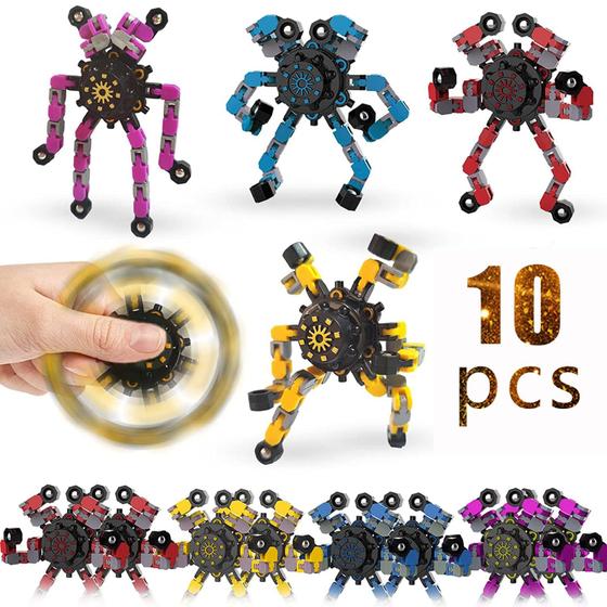 Robô Deformável Fidget Spinner Sengtin - Pacote com 10 Unidades para ...