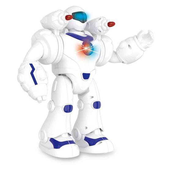 Robô Yobi Com Luzes Coloridas, Som, Lança Mísseis - Azul - DM Toys ...