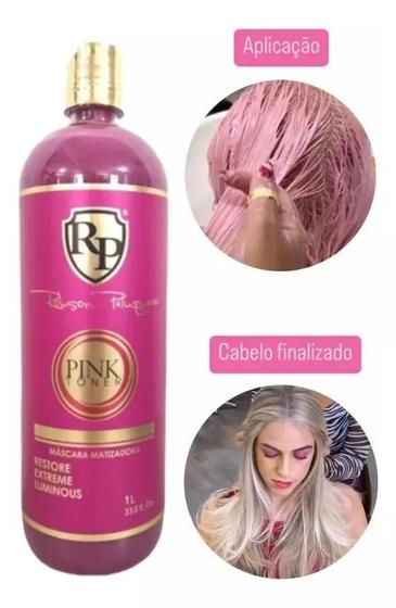 Robson Peluquero Pink Máscara Matizadora 1L - Matizador - Magazine Luiza
