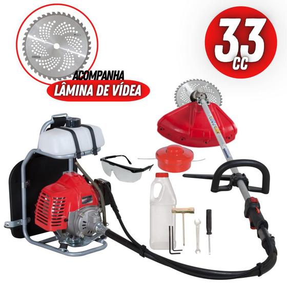 Roçadeira Profissional Costal Nakashi C330MBO 33cc Motor TB33 Ideal ...