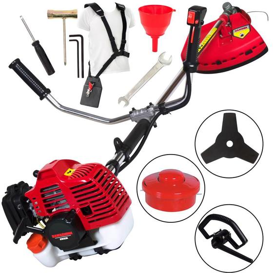 Roçadeira Profissional Kawashima KW33L 33CC Motor 2 Tempos á Gasolina ...