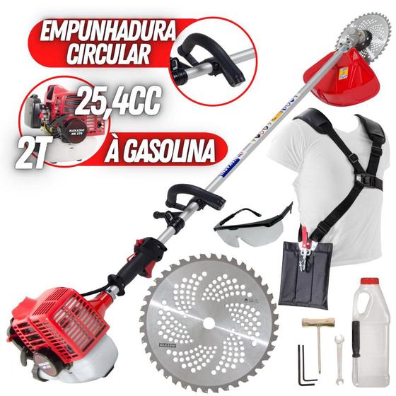 Roçadeira Profissional Lateral Nakashi T270N Robusta de Alta Potência ...