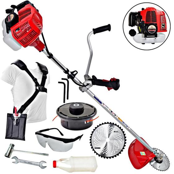 Roçadeira Profissional Nakashi L431M Motor TU43 Com Lâmina Circular ...