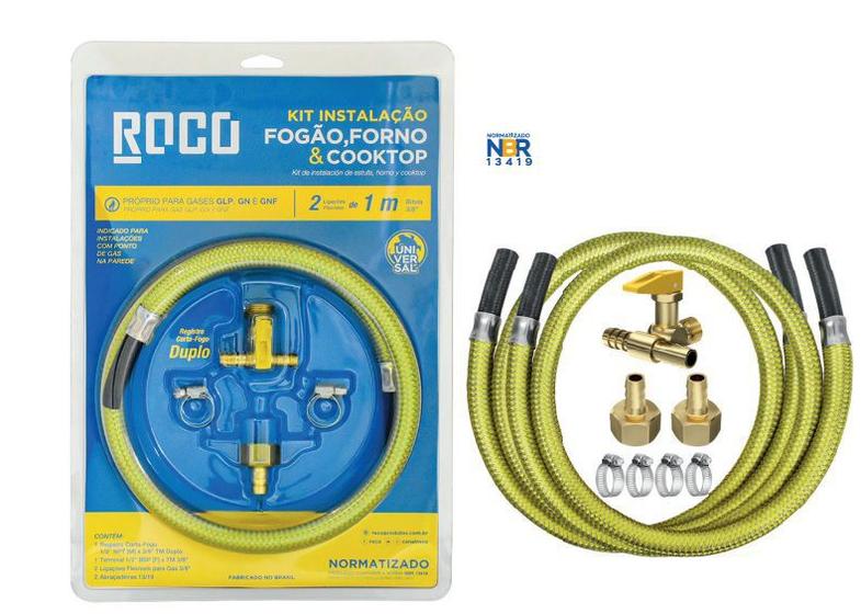 Roco kit instalação duplo fogao/cooktop 1,25m - Cooktop - Magazine Luiza