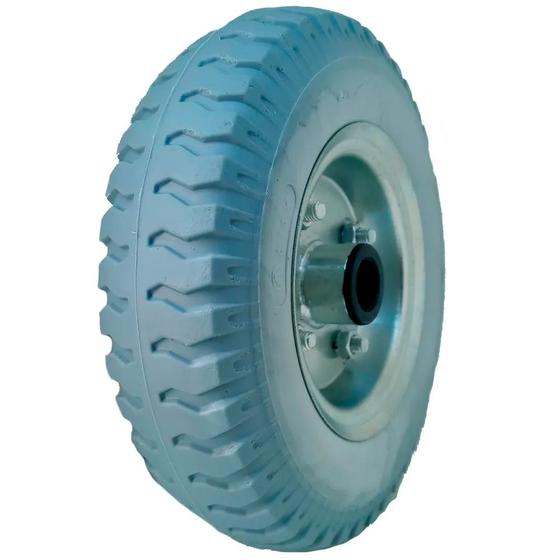 Roda 250x4 Com Eixo 3/4" Super Elástica Carrinho Carga Completa - Ajax ...