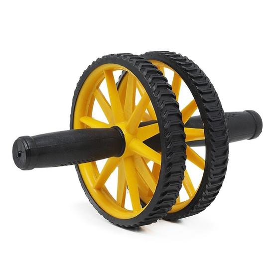 Roda abdominal Rolo de Exercicios Lombar Treino em casa AB Wheel ...