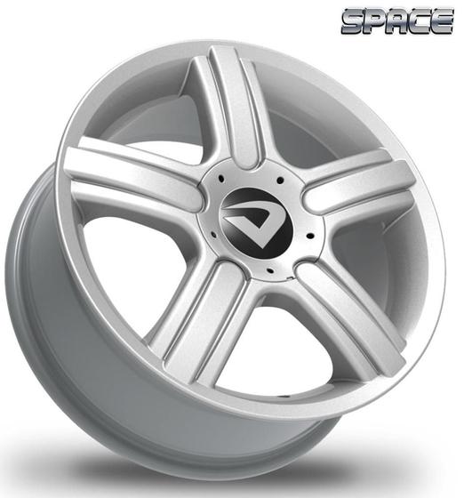 Roda Aro 17 X 6 Space Prata Brilhante Furação 4X100Mm - Speed Car ...