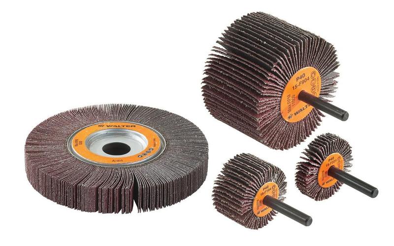 RODA LAMELAR DE LIXA C/HASTE 25x25x6.35mm GR 120 15F162 - Walter ...