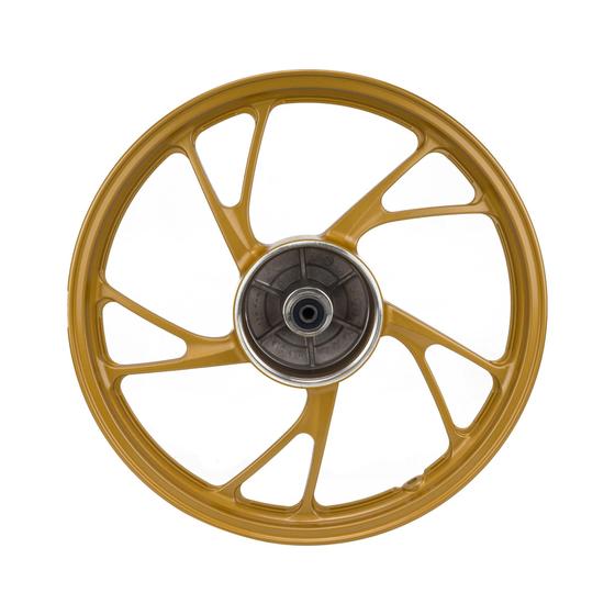 Roda Liga Leve Titan/Fan 150 KS/ES Pé de Galinha Dourada 5 Palito Freio ...