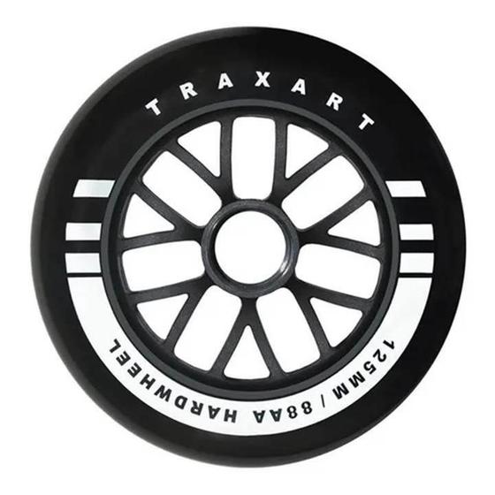 Roda para patins 125 mm traxart 88aa cor preto (jg c 3) - Patins ...