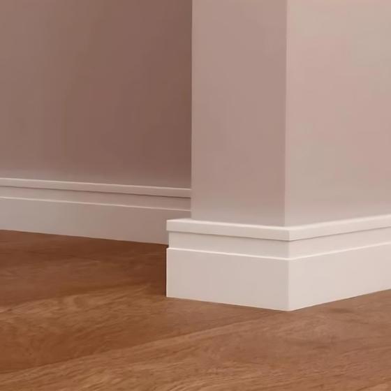 Rodapé Branco Frisado 7cm PVC 1cm x 2,45m - Formaco - Rodameio ...