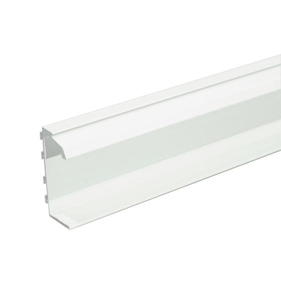 Rodapé Invertido Inclinado Arkas em Aluminio com Aba para LED 50mm x ...