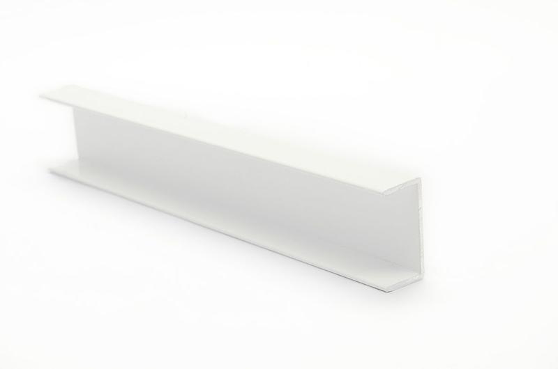 Rodapé Invertido Slim em Aluminio com Aba para LED 25mm x 13mm ...