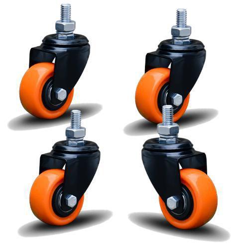 Rodizio Gir 1.5/8 Espiga Sem Freio Rol Esfera Laranja 4un - Colson ...