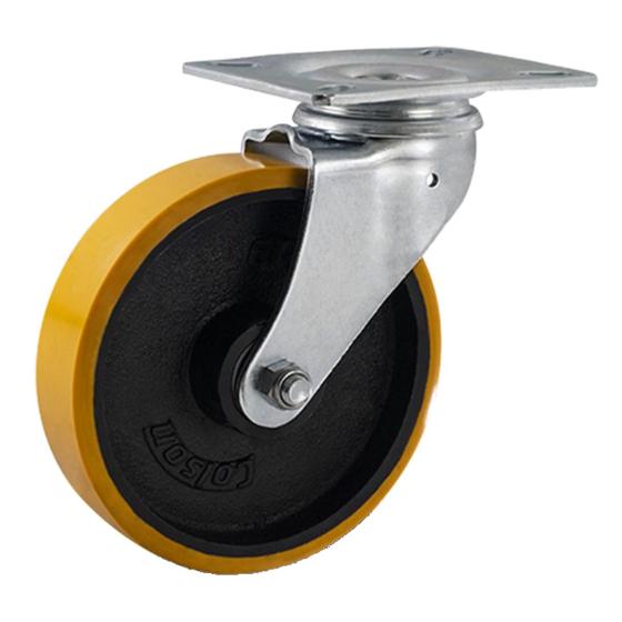 Rodizio Giratorio sem freio industrial serie 14 reforçada 6 polegadas ...