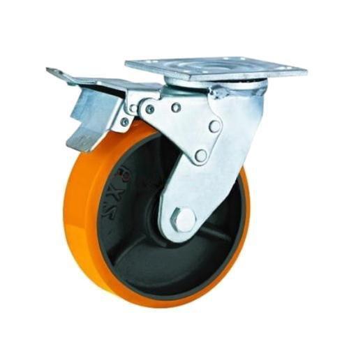 Rodizio Industrial Giratório 5 Pol. Freio Rolamento 400 Kg - Ajax ...