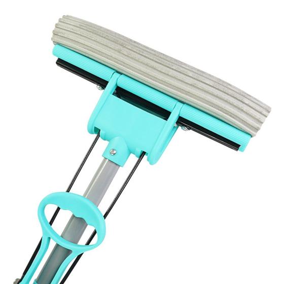 Rodo Mop Mágico Espuma Absorvente Lava e Seca Vassoura Pano de Chão p ...