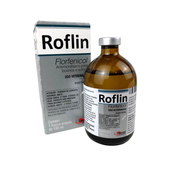 Roflin Inj 300Mg Antimicro Bovinos Suínos Ampola 100Ml - Agener Uniao ...