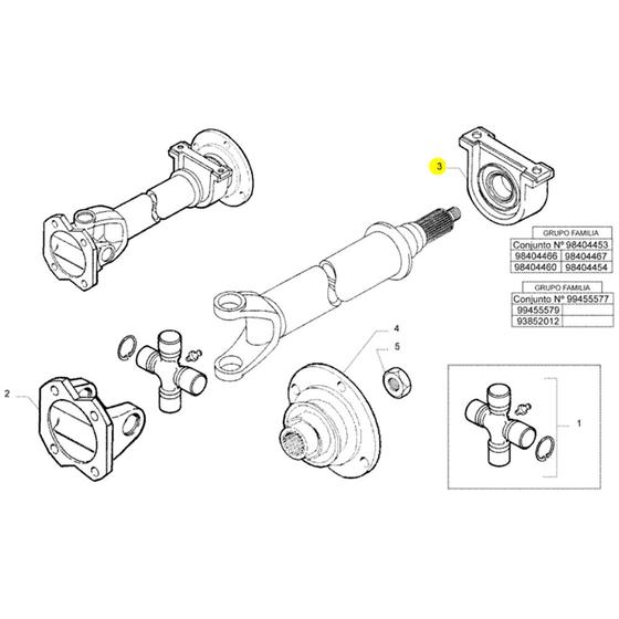 Rolamento Suporte Eixo Do Cardan 40mm Para Iveco Daily - 93158202 ...