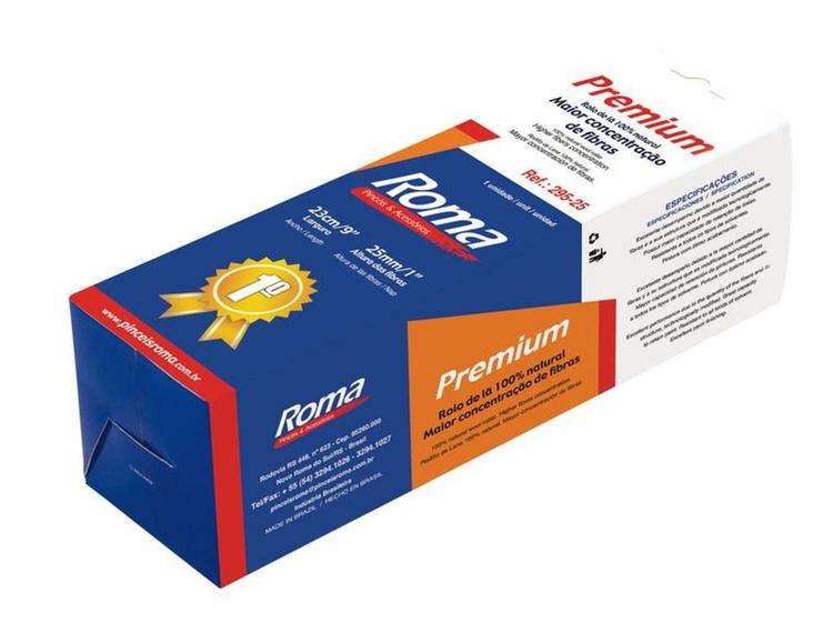 Rolo de Lã Natural 23 cm sem Suporte Roma Premium - Pincel, Rolo e ...