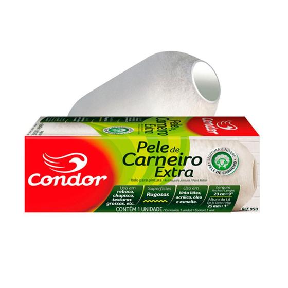 Rolo De Lã Pele De Carneiro Extra Condor 23cm Sem Suporte 950 - Rolo de ...