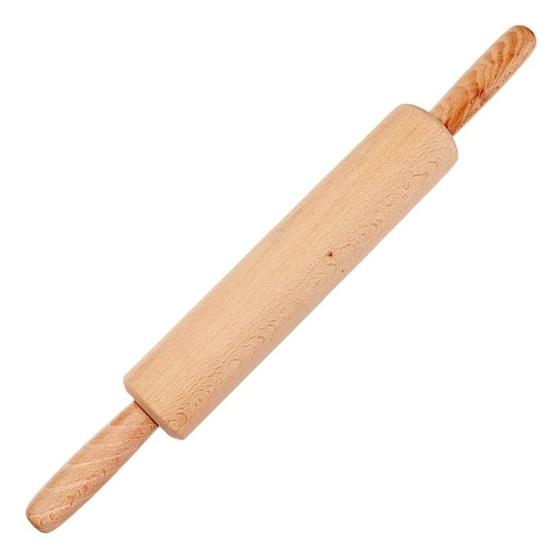 Rolo de madeira para abrir massa 42 cm - AMIGOLD - Rolo de Massa ...