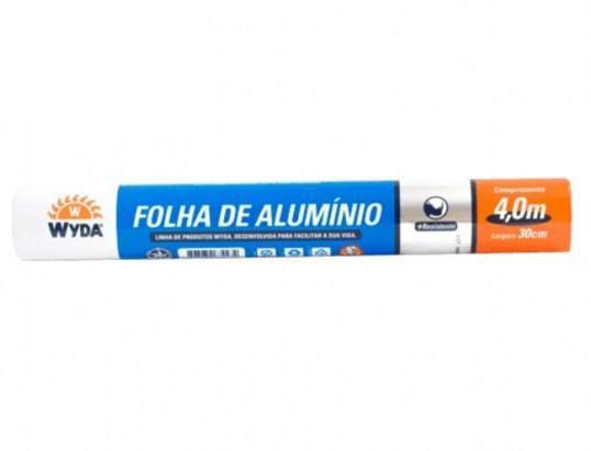 Rolo de Papel Alumínio 30 Cm x 4 Metros Wyda - Papel Alumínio ...